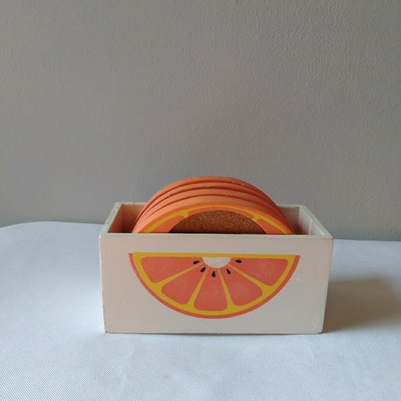 Vintage | Accents | Orange Slice Coaster Set Of Four | Poshmark
